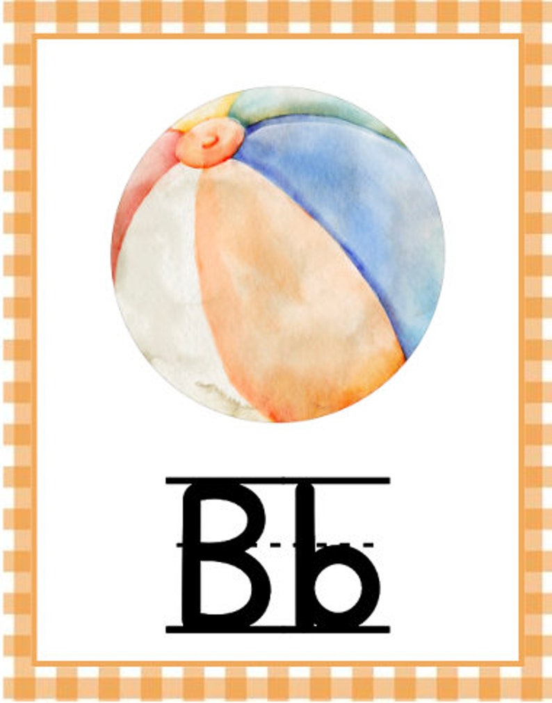 Farmhouse Alphabet Flashcards, Back to School, Primary School, Alphabet ...