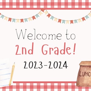 EDITABLE Welcome to School Printable, Printable First Day of School ...