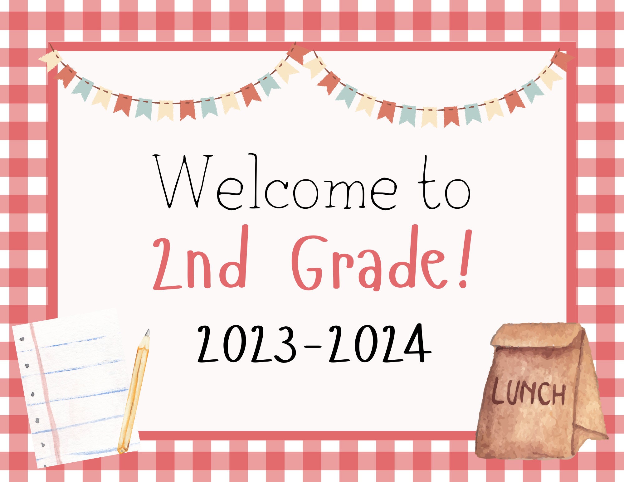EDITABLE Welcome to School Printable, Printable First Day of School ...