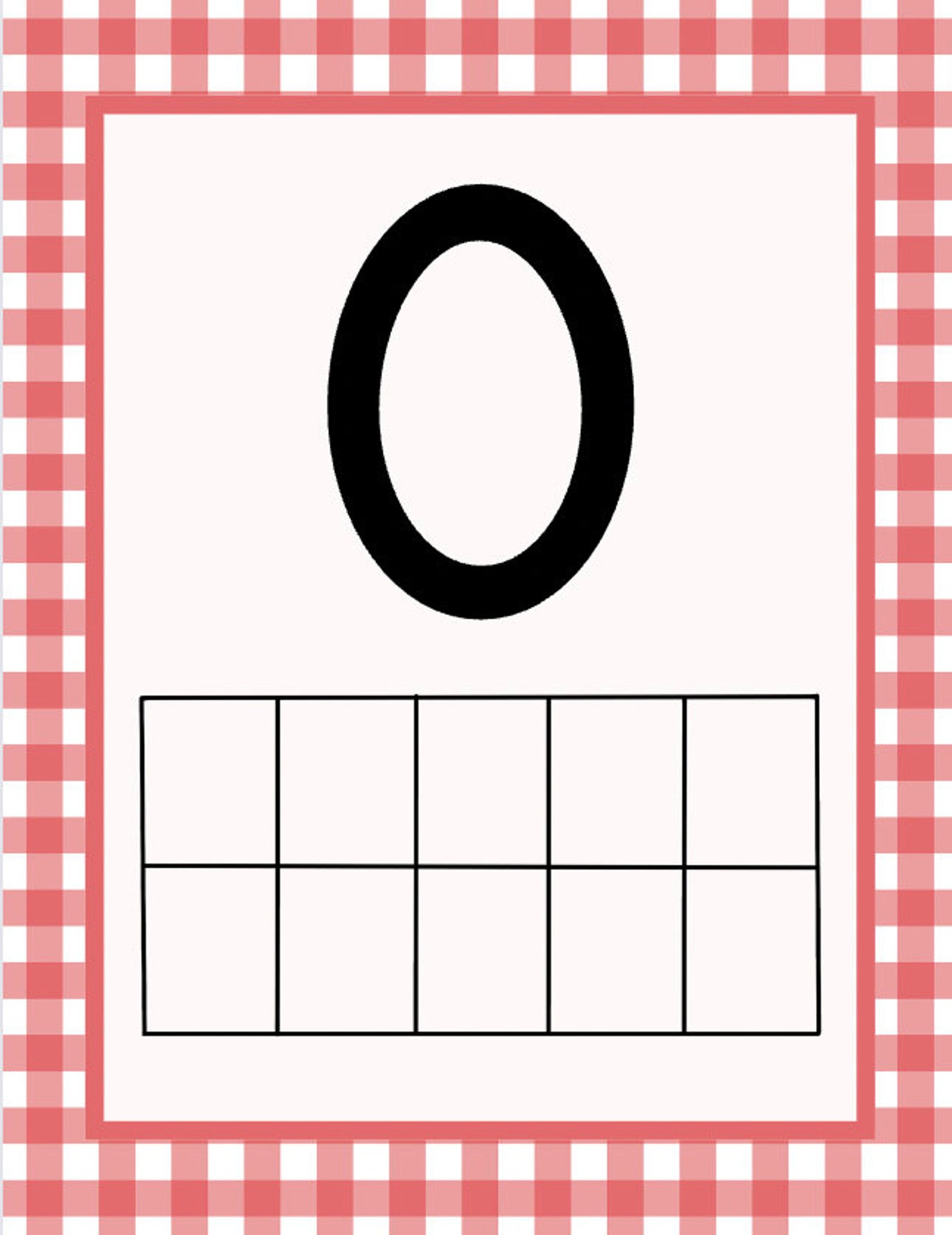 Farmhouse Numbers 0-10 Posters Ten Frames Back to School - Etsy