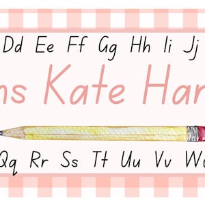 EDITABLE Farmhouse School Desk Name Plates, Back to School, Student ...