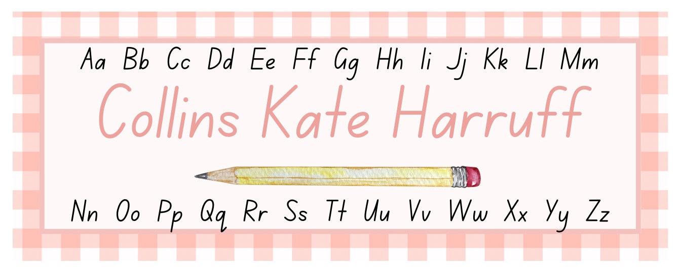 EDITABLE Farmhouse School Desk Name Plates, Back to School, Student ...
