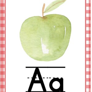 Farmhouse Alphabet Flashcards, Back to School, Primary School, Alphabet ...