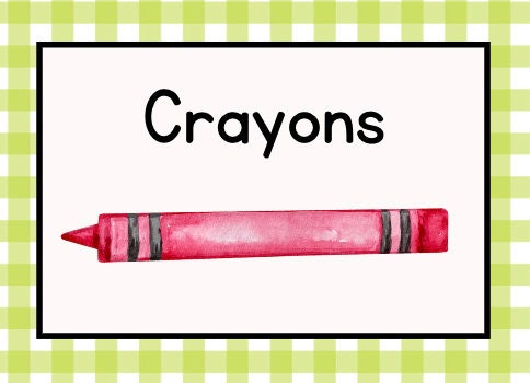 EDITABLE Farmhouse Supply Labels, Back to School, Classroom Decor ...