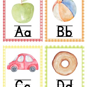 Farmhouse Alphabet Flashcards, Back to School, Primary School, Alphabet ...