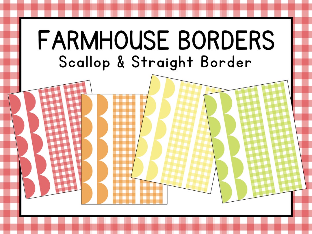 Farmhouse Bulletin Borders, Straight Border, Scallop Border, Back to ...
