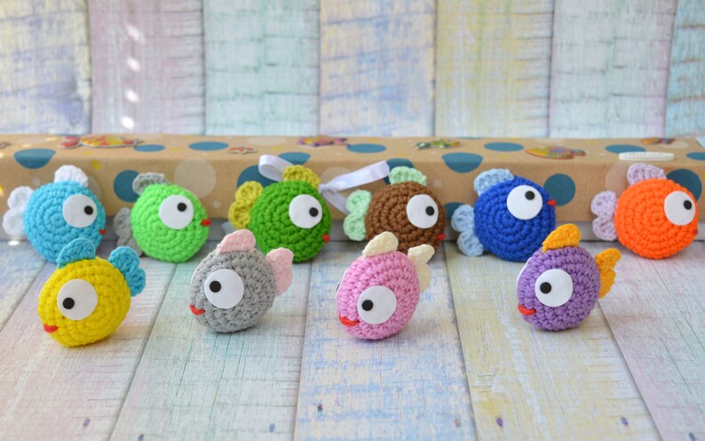 Baby fish toysCrochet Little fishCute fishStuffed | Etsy