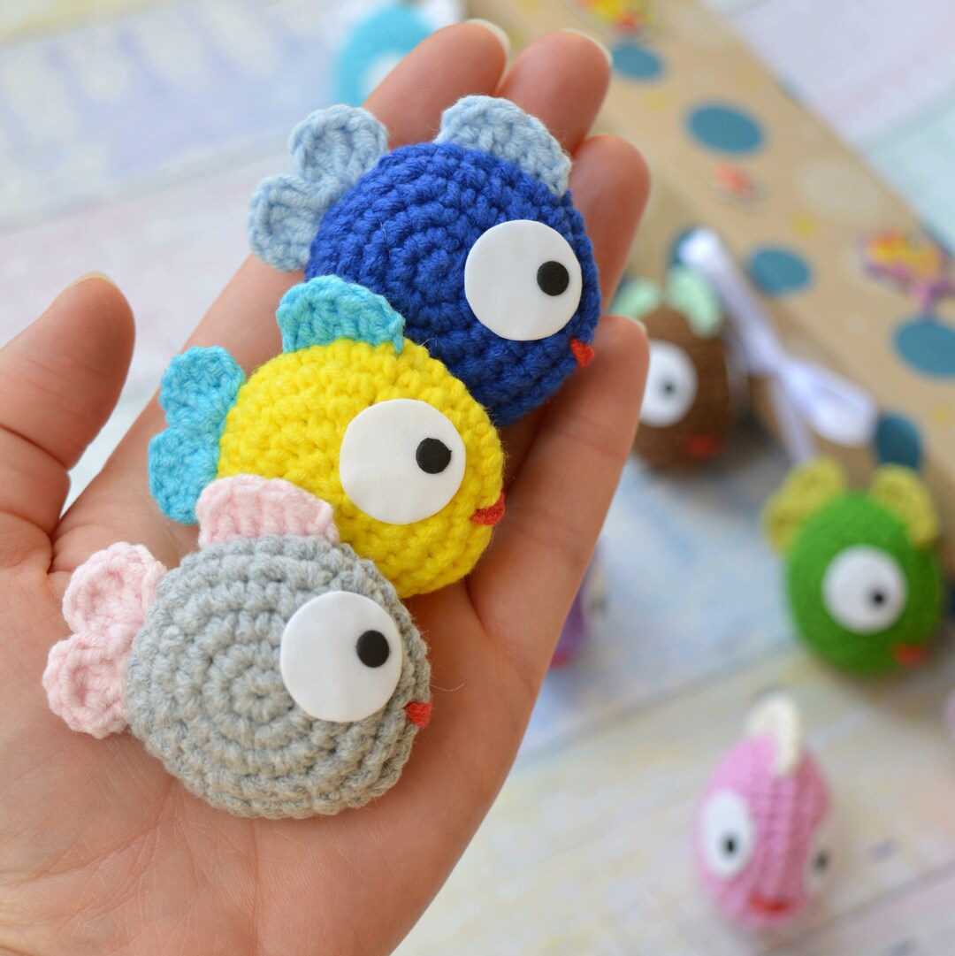 Baby Fish Toys,crochet Little Fish,cute Fish,stuffed Toy,amigurumi Fish ...