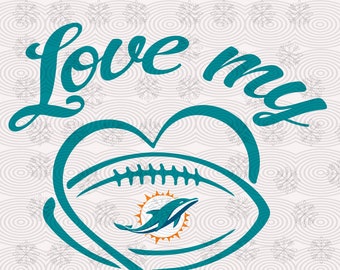Miami dolphins svg | Etsy