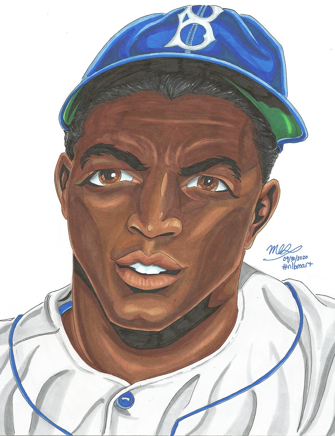 Jackie Robinson 8.5x11 Print - Etsy