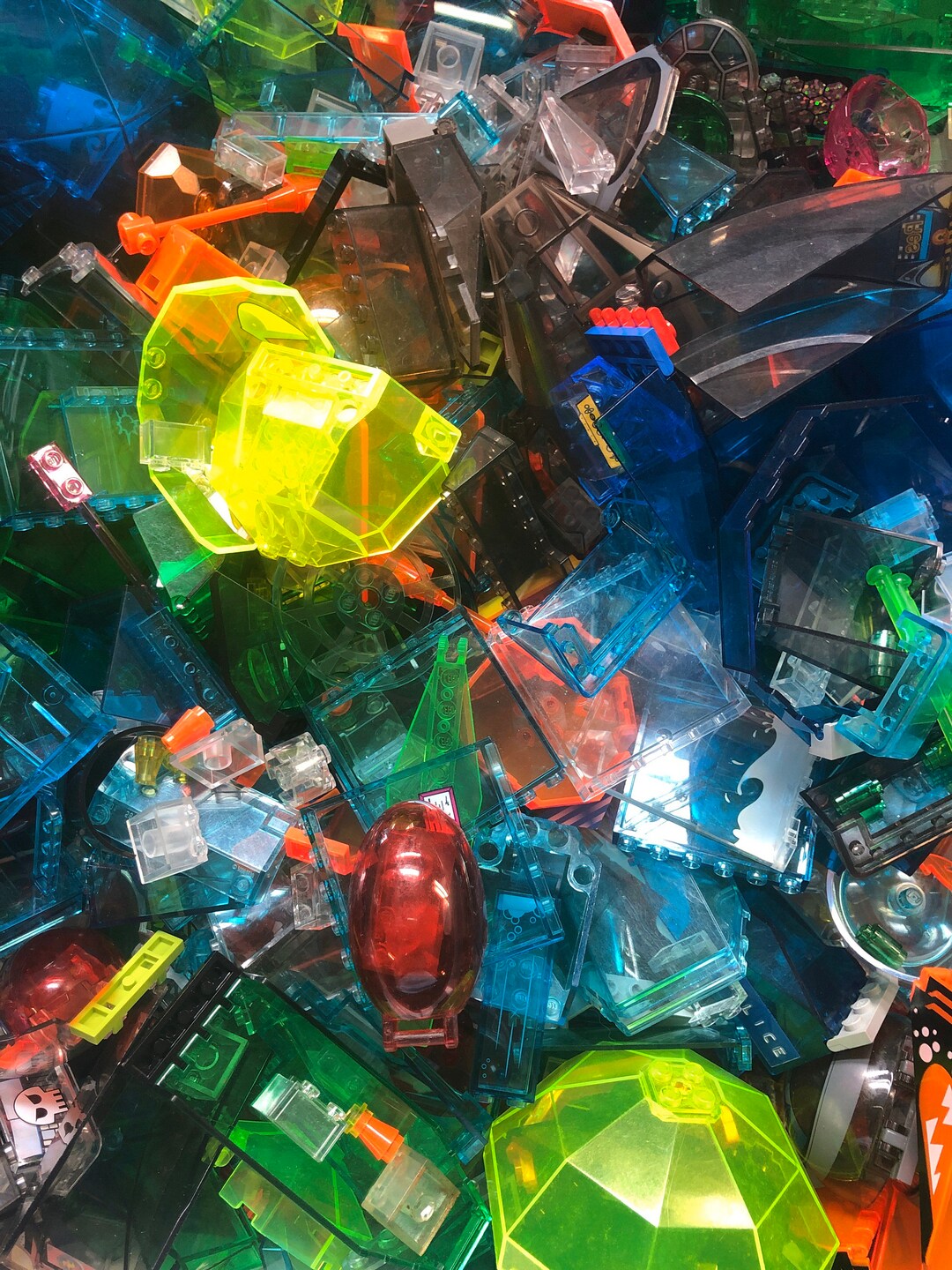 LEGO Clear Translucent Parts & Pieces Bulk Lot 1/2 Pound - Etsy