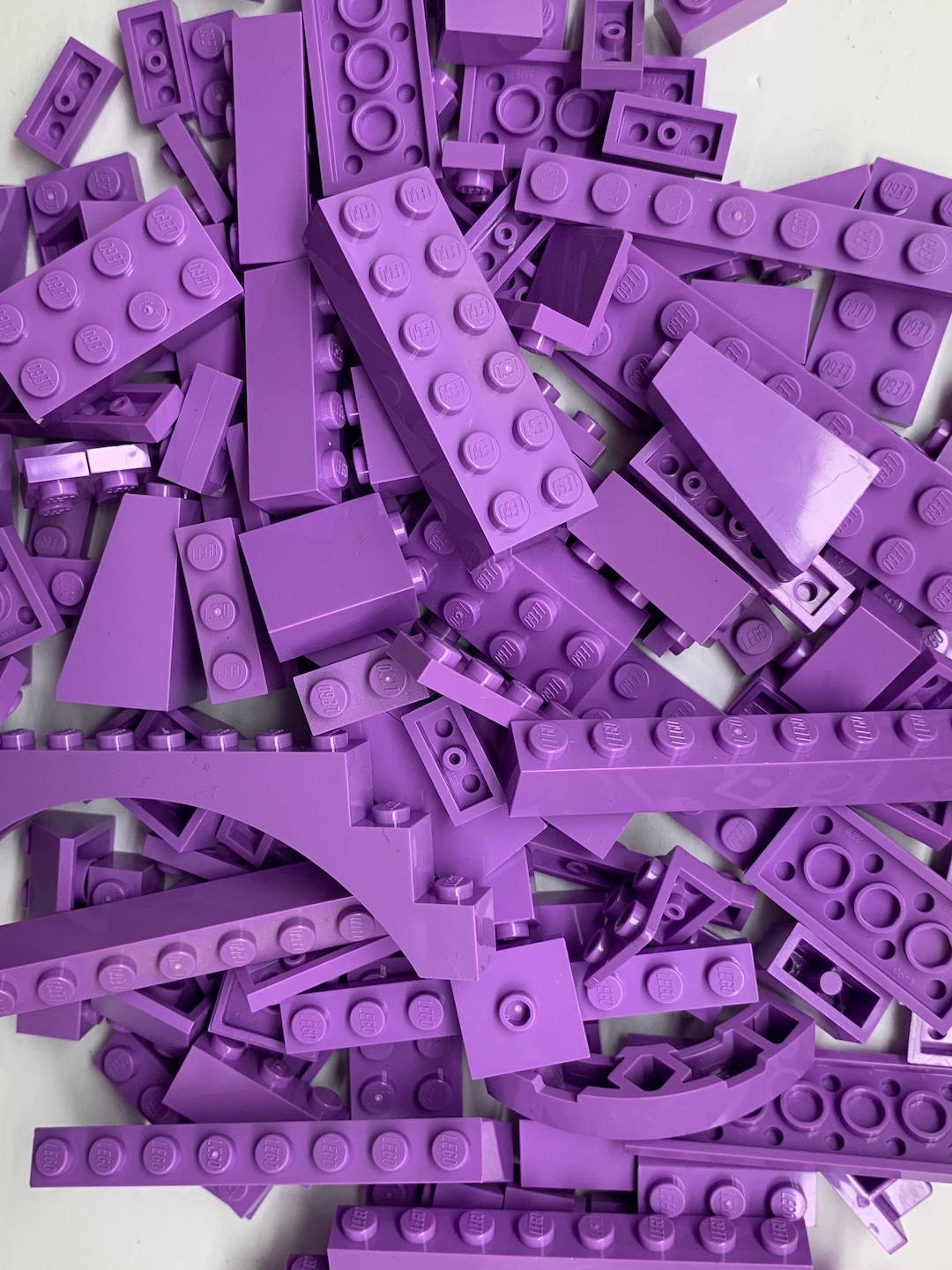 Light Purple Lavender LEGO® Lot of 100 Blocks Parts & Pieces - Etsy