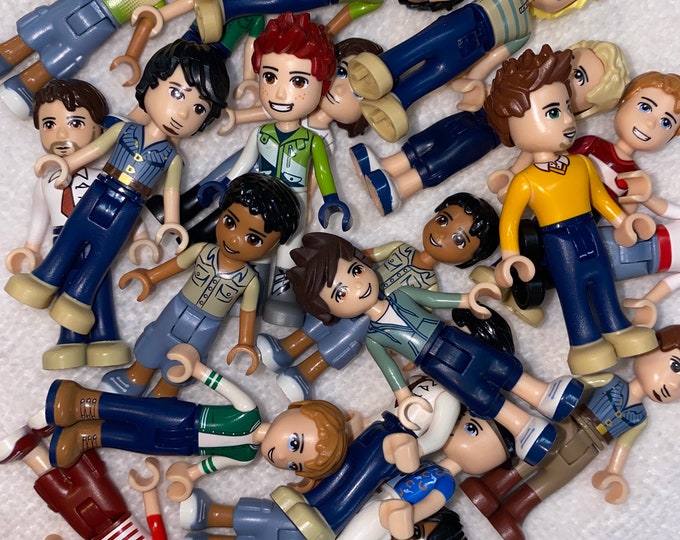 LEGO Friends Boy Mini-dolls 5 Pack AUTHENTIC LEGO Male Minifigures Only ...