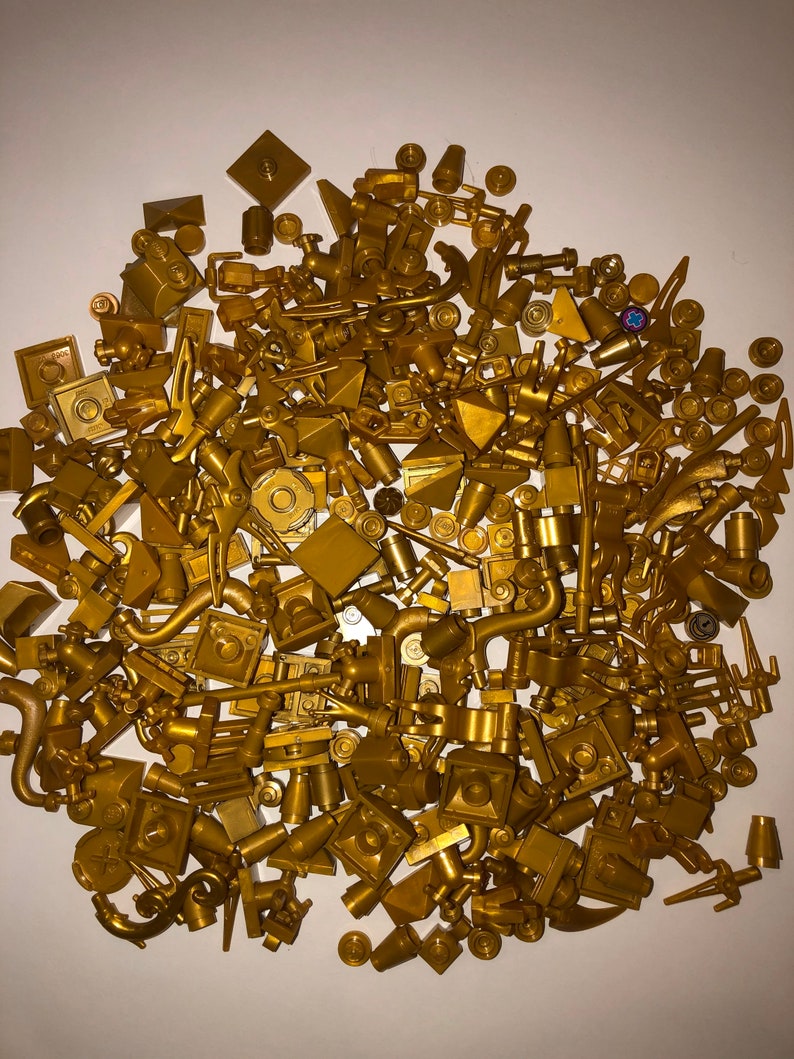 Gold LEGO® Bulk Finishing Detail 100 Pieces & Parts | Etsy