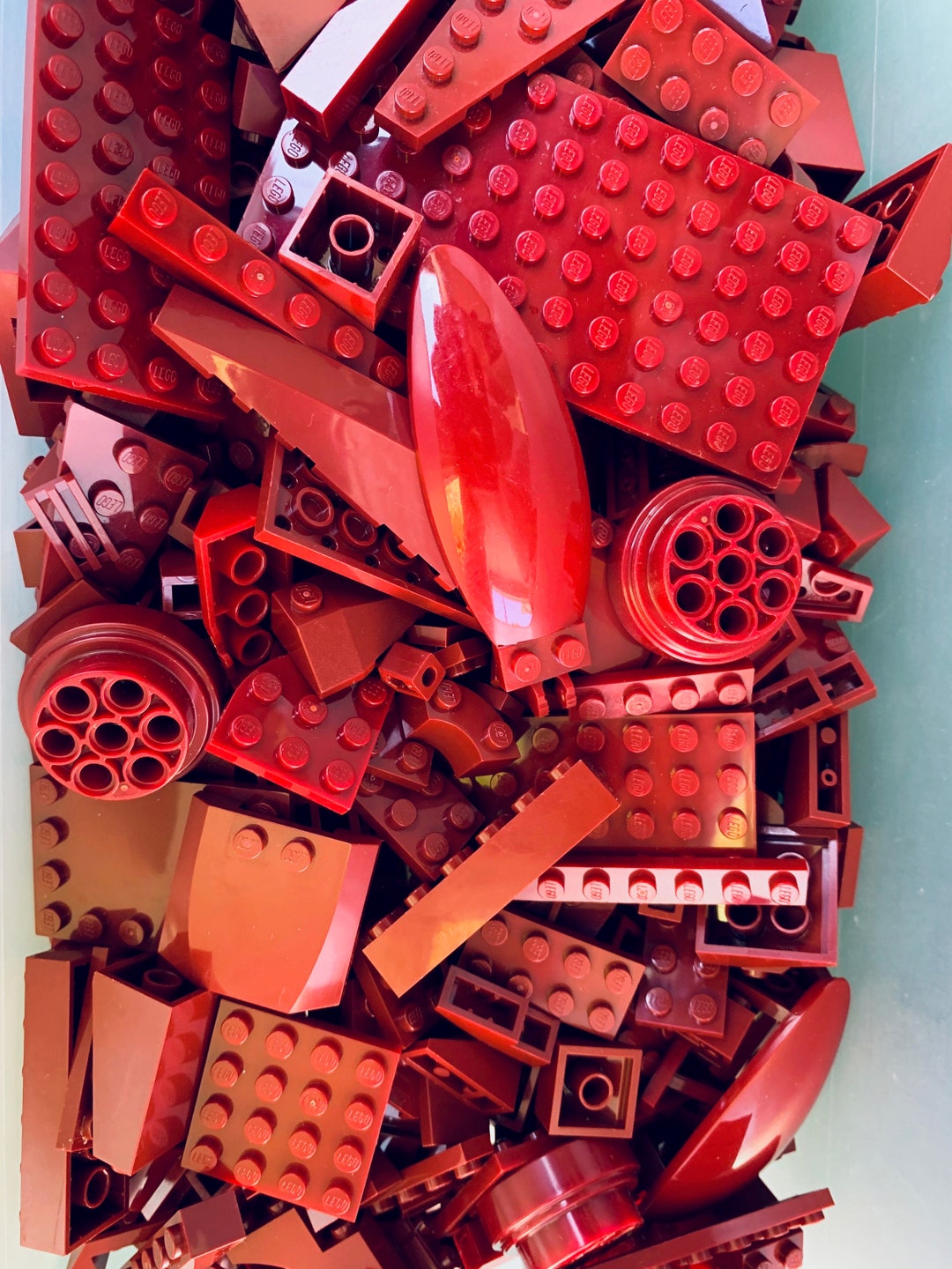 Dark Red Maroon LEGO® Bulk Lot of Blocks Parts & Pieces 100 Pieces - Etsy