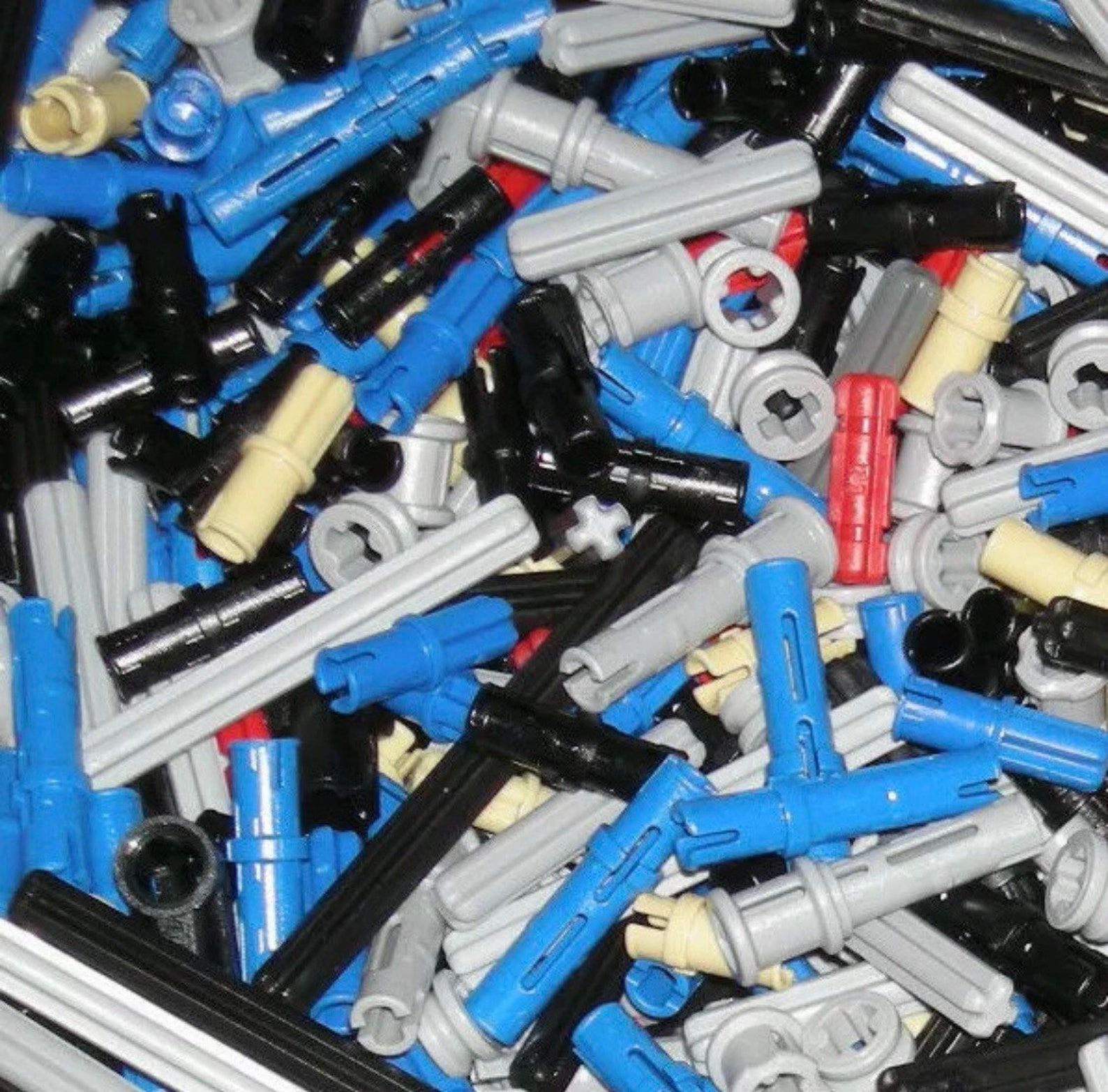 LEGO Connectors Rods Pins Axles Technic Piece Pack 100 Pieces - Etsy