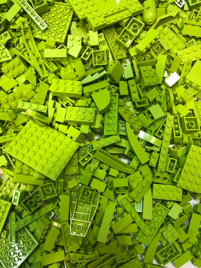 Lime Green LEGO® Bulk Lot of Blocks Parts & Pieces 100 Count - Etsy