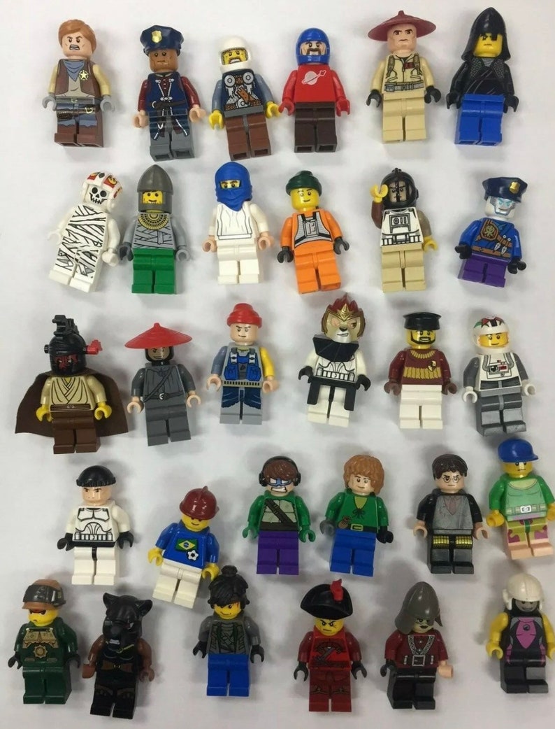 LEGO People Pack of 50 Authentic LEGO Minifigures mixed lot of | Etsy