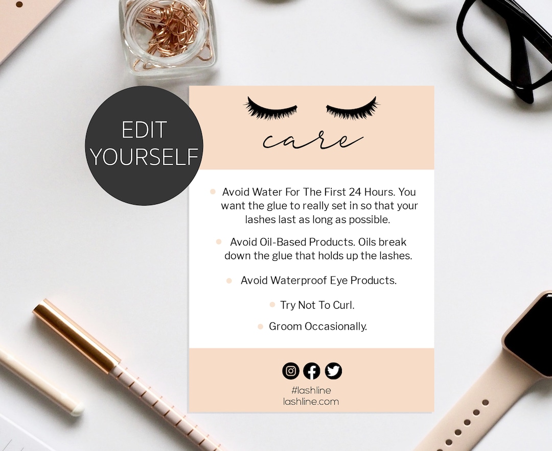 Care Card Care Instructions Card Care Card Template - Etsy