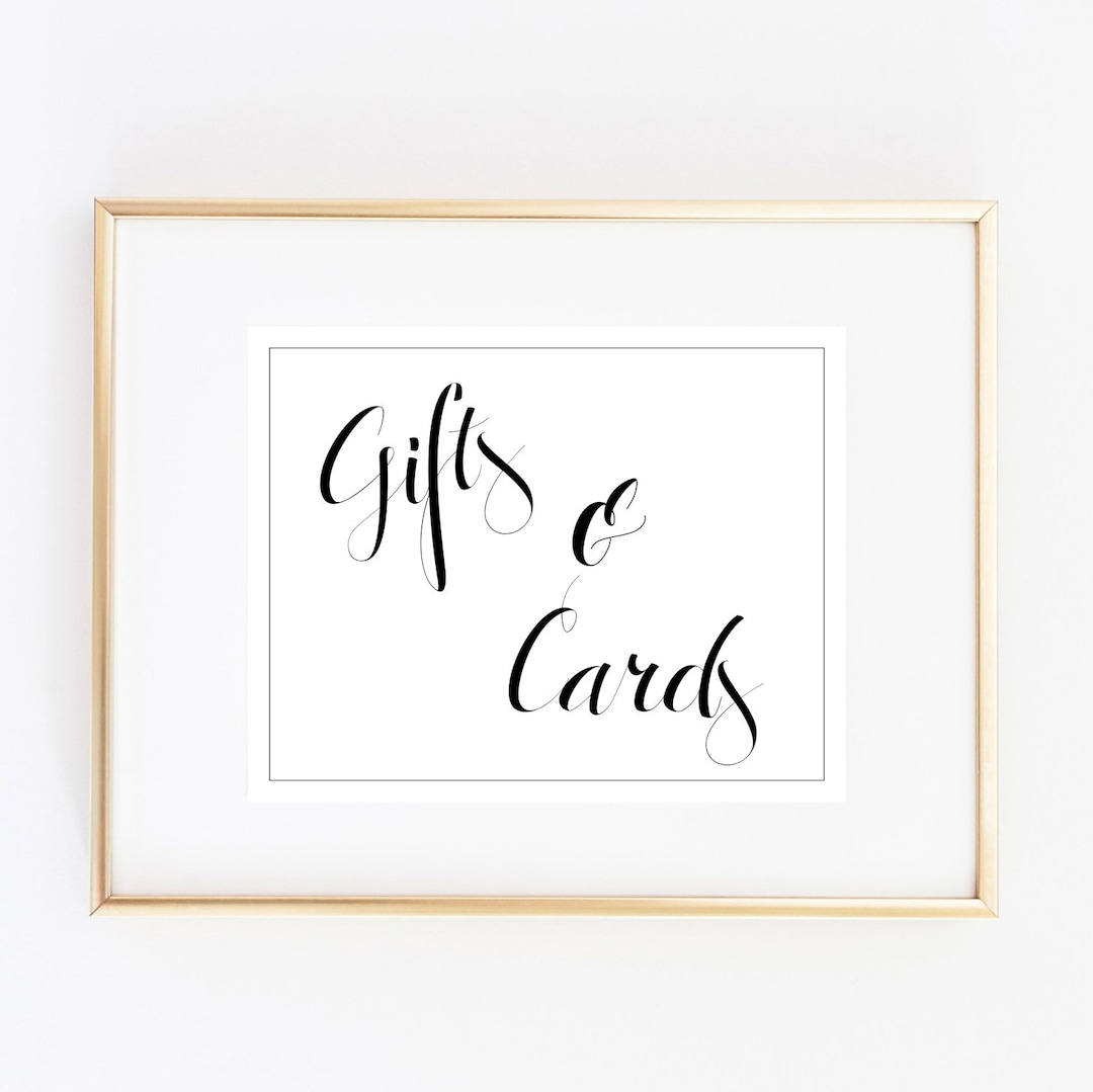 Editable Wedding Sign Printable Gift Card Sign Wedding Card - Etsy