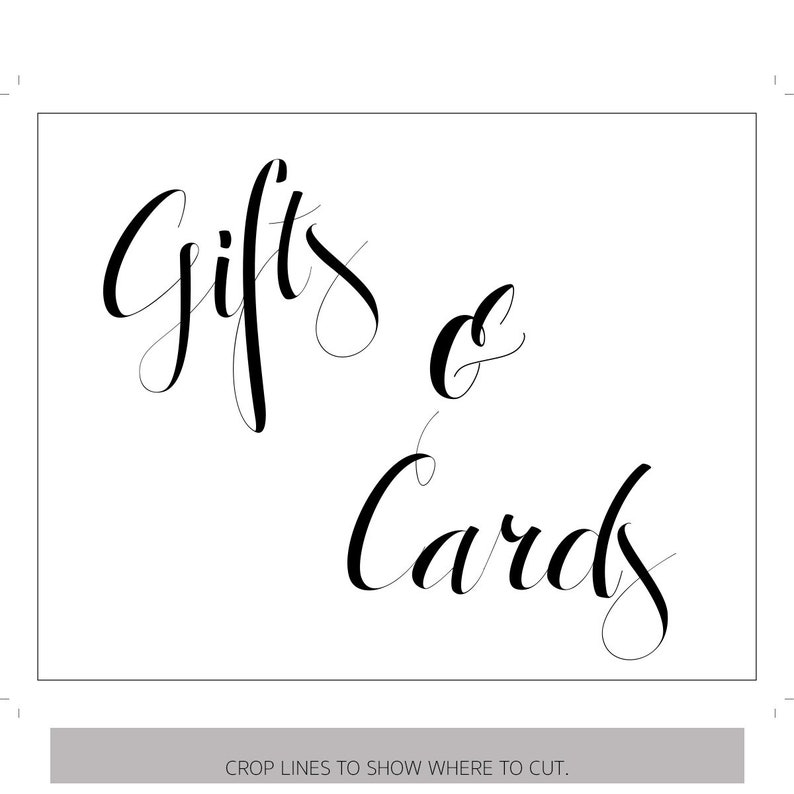 Editable Wedding Sign Printable Gift Card Sign Wedding Card - Etsy