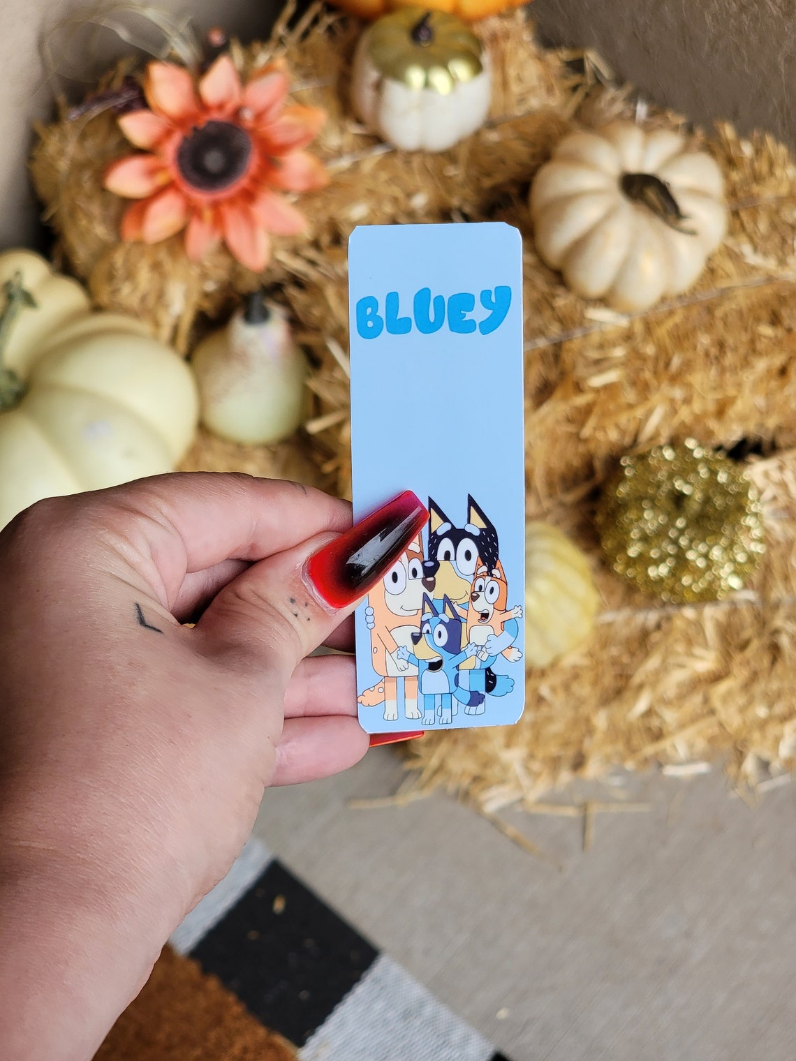 Custom Bluey Bookmark - Etsy