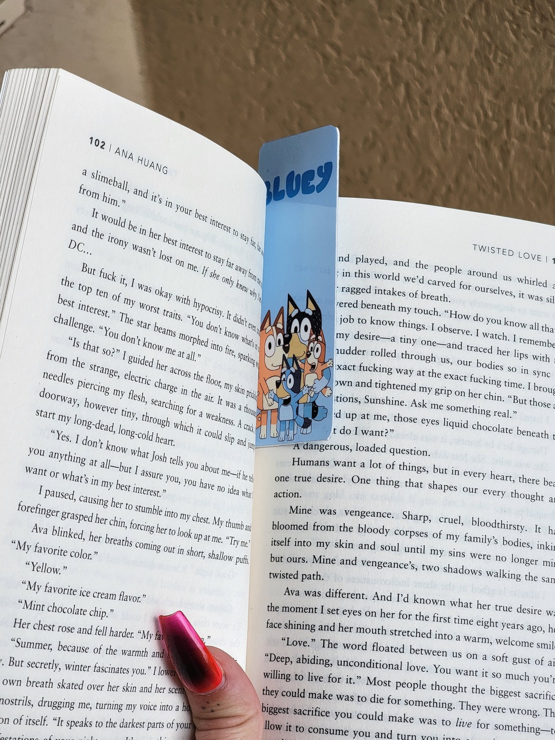 Custom Bluey Bookmark - Etsy
