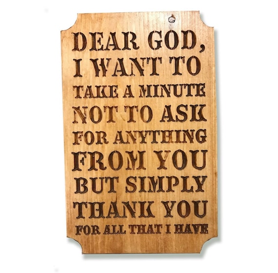 Dear God Wall Art | Etsy