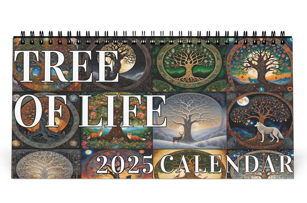 Tree of Life Desktop Calendar 2025 | Inspirational Desk Accessory ...