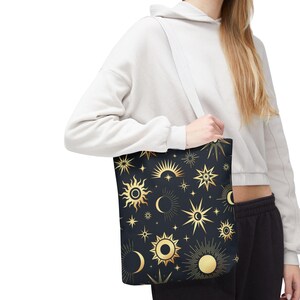 Celestial Tote Bag, Starry Sky Beach Bag, Astrology Shopping Tote ...