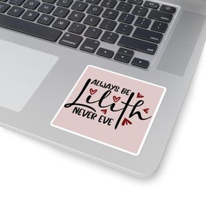 Lilith Inspirational Square Stickers - Cute Laptop Decals, Vinyl ...
