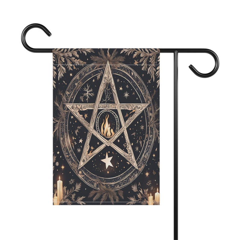 Magical Garden Banner, Enchanted Outdoor Decor, Pagan Home Decoration ...