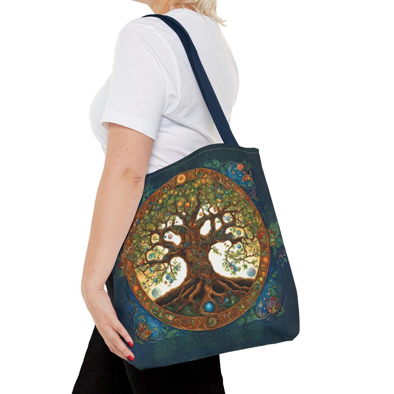 Tree of Life Witches Tote Bag - Witchy Witchcraft Wicca Eco-friendly ...