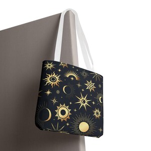 Celestial Tote Bag, Starry Sky Beach Bag, Astrology Shopping Tote ...
