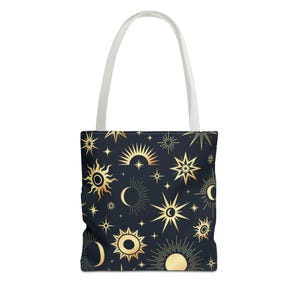 Celestial Tote Bag, Starry Sky Beach Bag, Astrology Shopping Tote ...