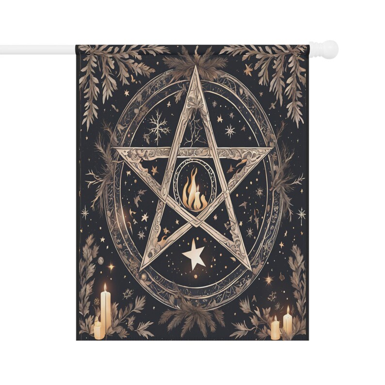 Magical Garden Banner, Enchanted Outdoor Decor, Pagan Home Decoration ...