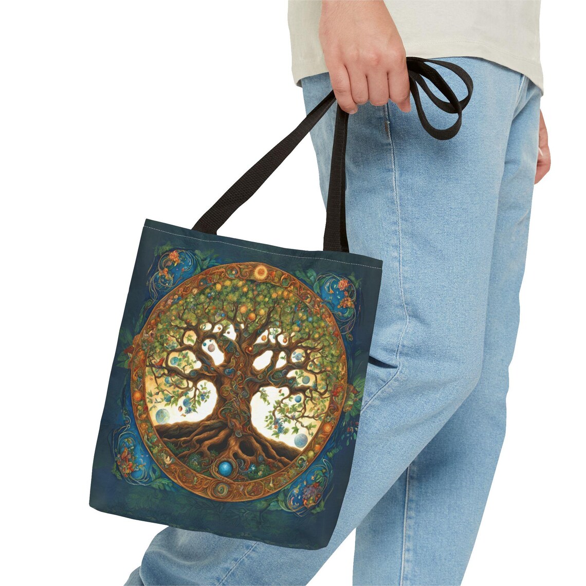 Tree of Life Witches Tote Bag - Witchy Witchcraft Wicca Eco-friendly ...
