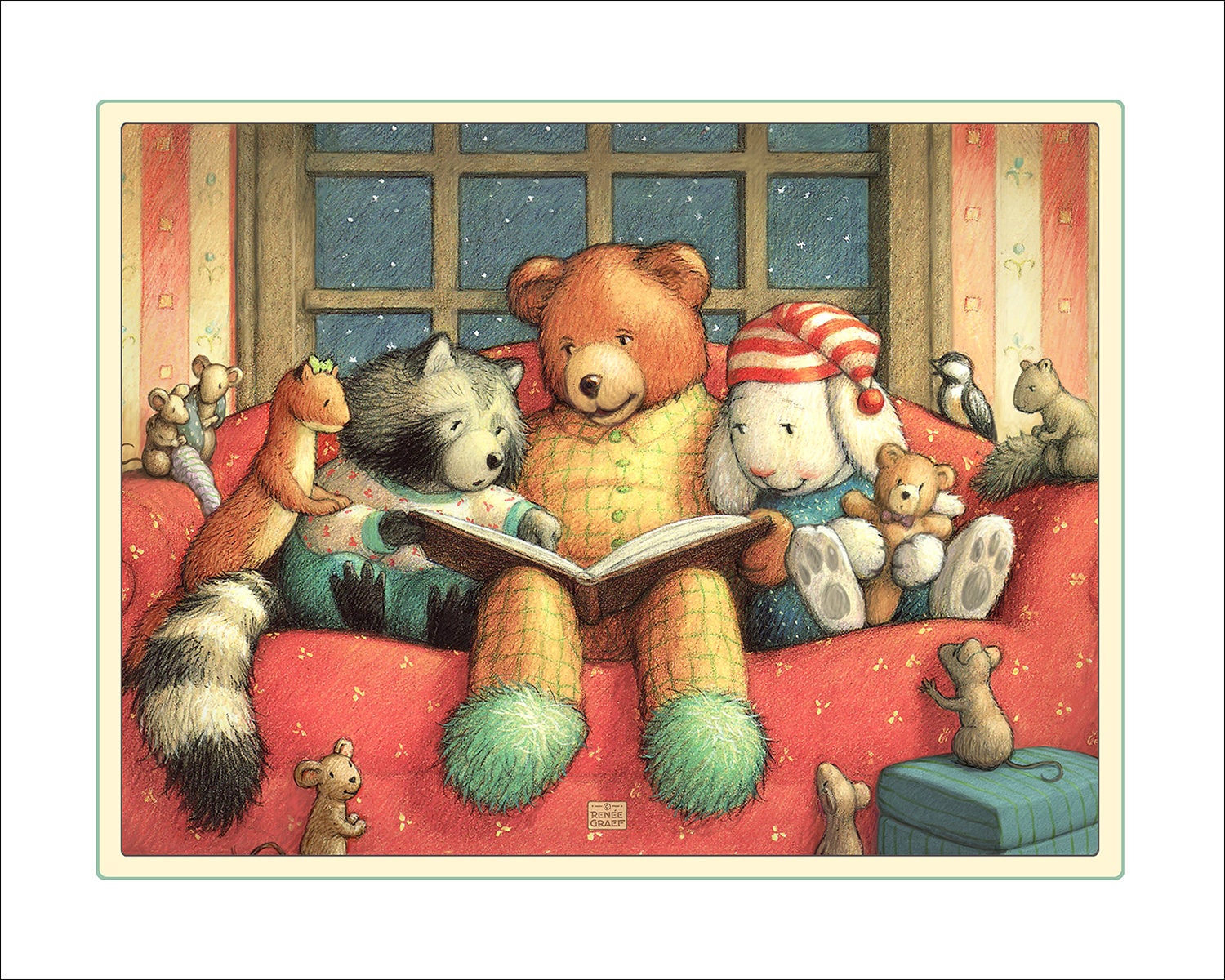 STORYTIME. Woodland Animals. Reading on the Couch With Cozy Critters ...