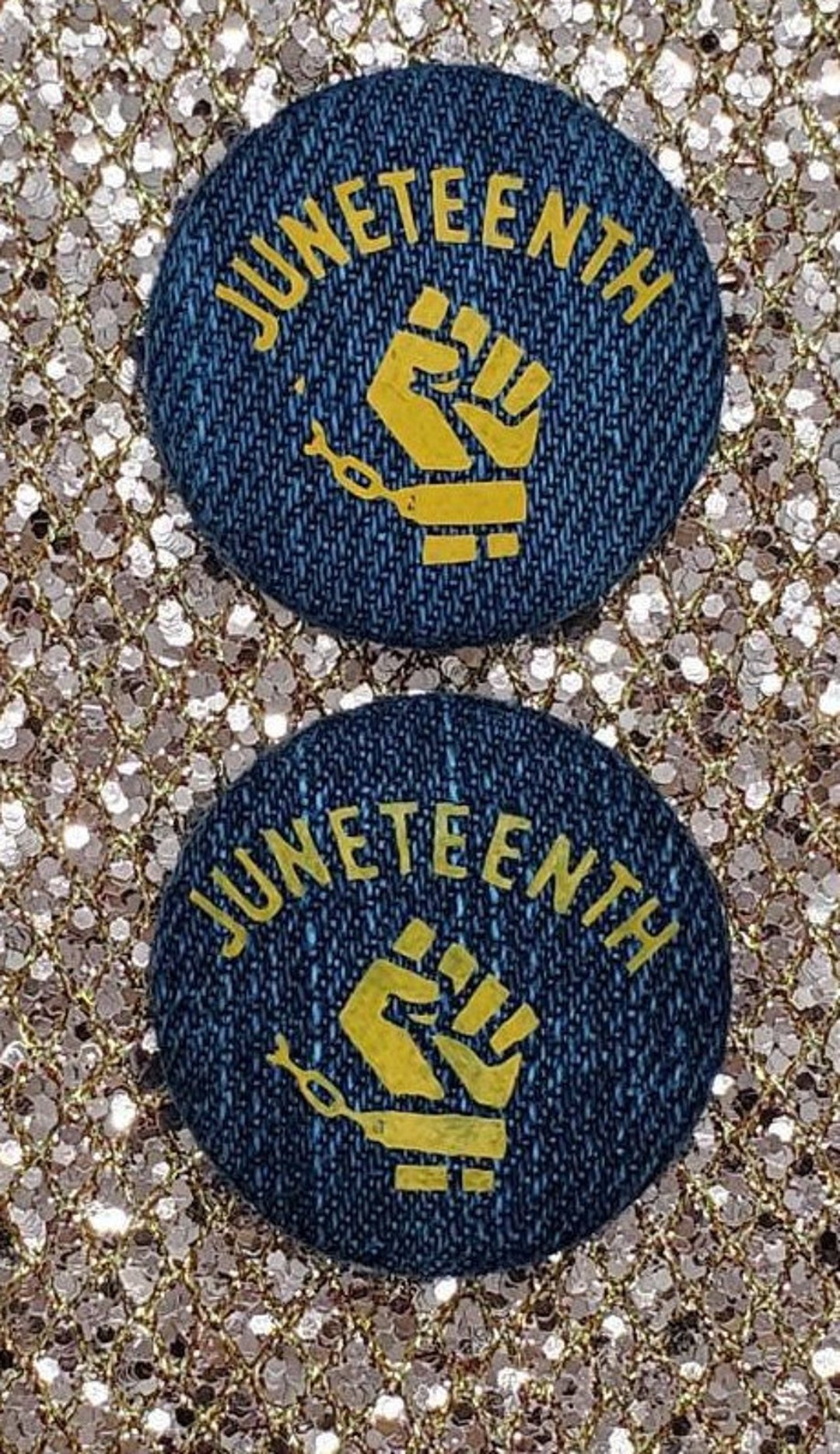 Juneteenth Button: Freedom Fist Image - Etsy