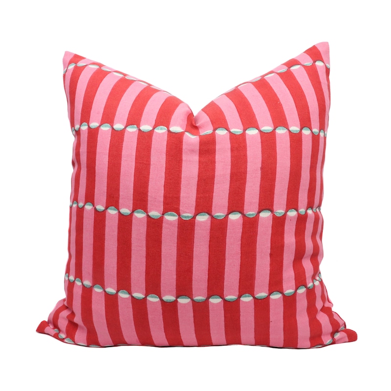 Red and Pink Pillow - Etsy