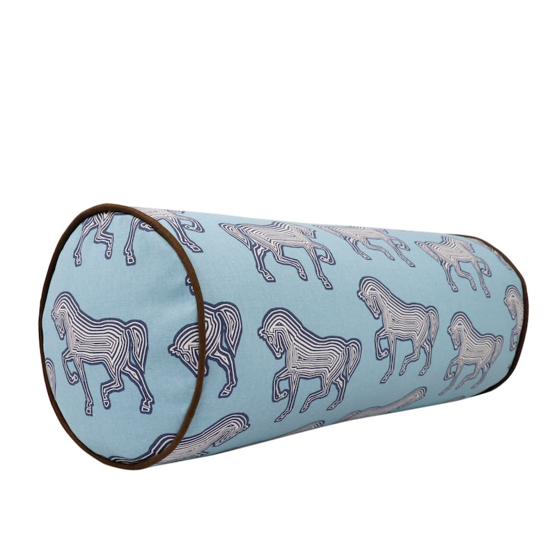 Blue Bolster Pillow - Etsy