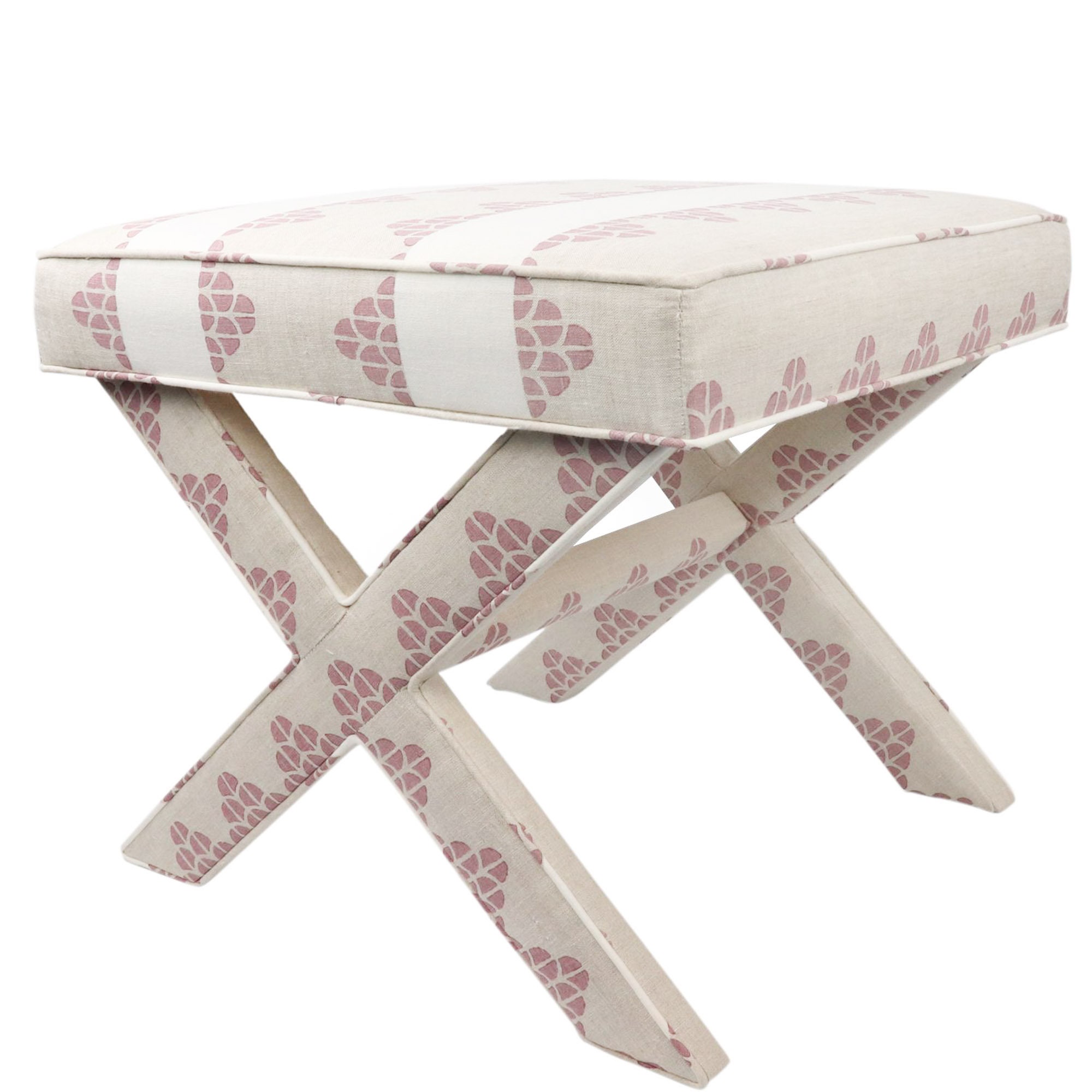 One CUSTOM Upholstered X-bench - Design YOUR Own - With ANY Fabric - Etsy