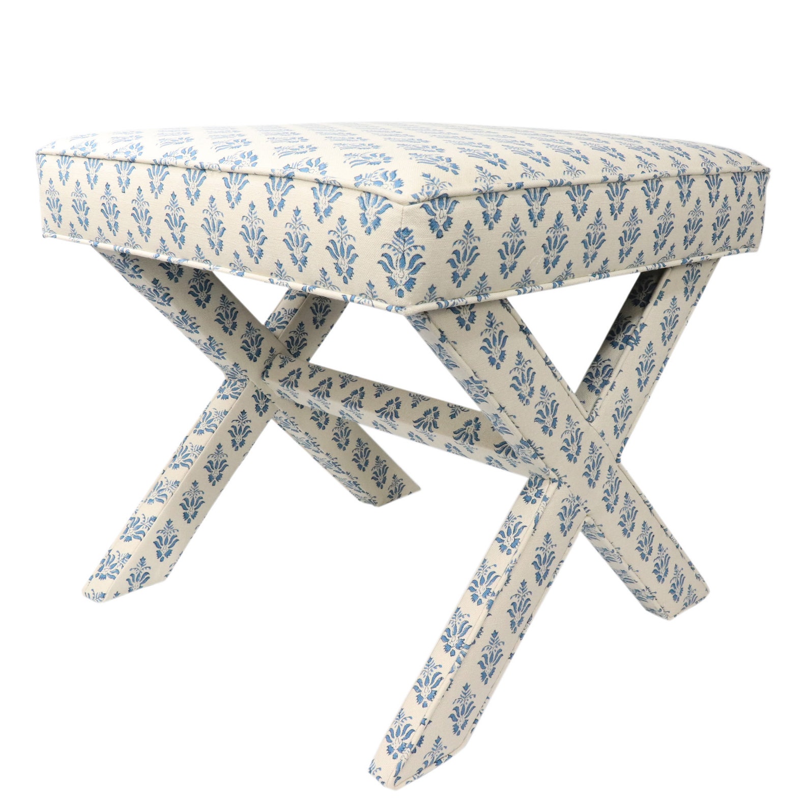 CUSTOM Upholstered X-benches - Design YOUR Own - With ANY Fabric - Etsy