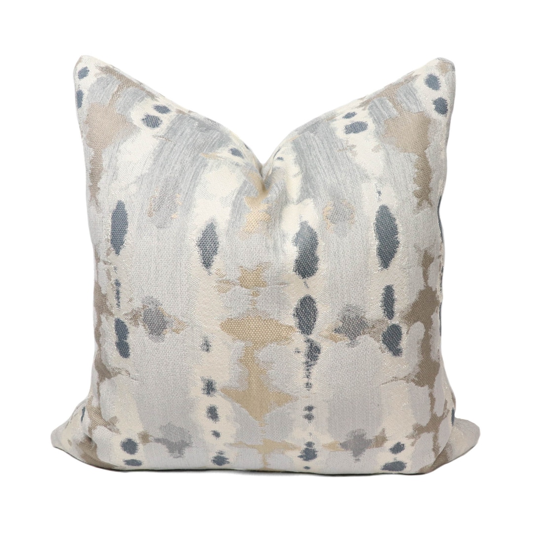 READY TO SHIP Lokesh Pillow Cover in Blue Topaz - Double Sided ...