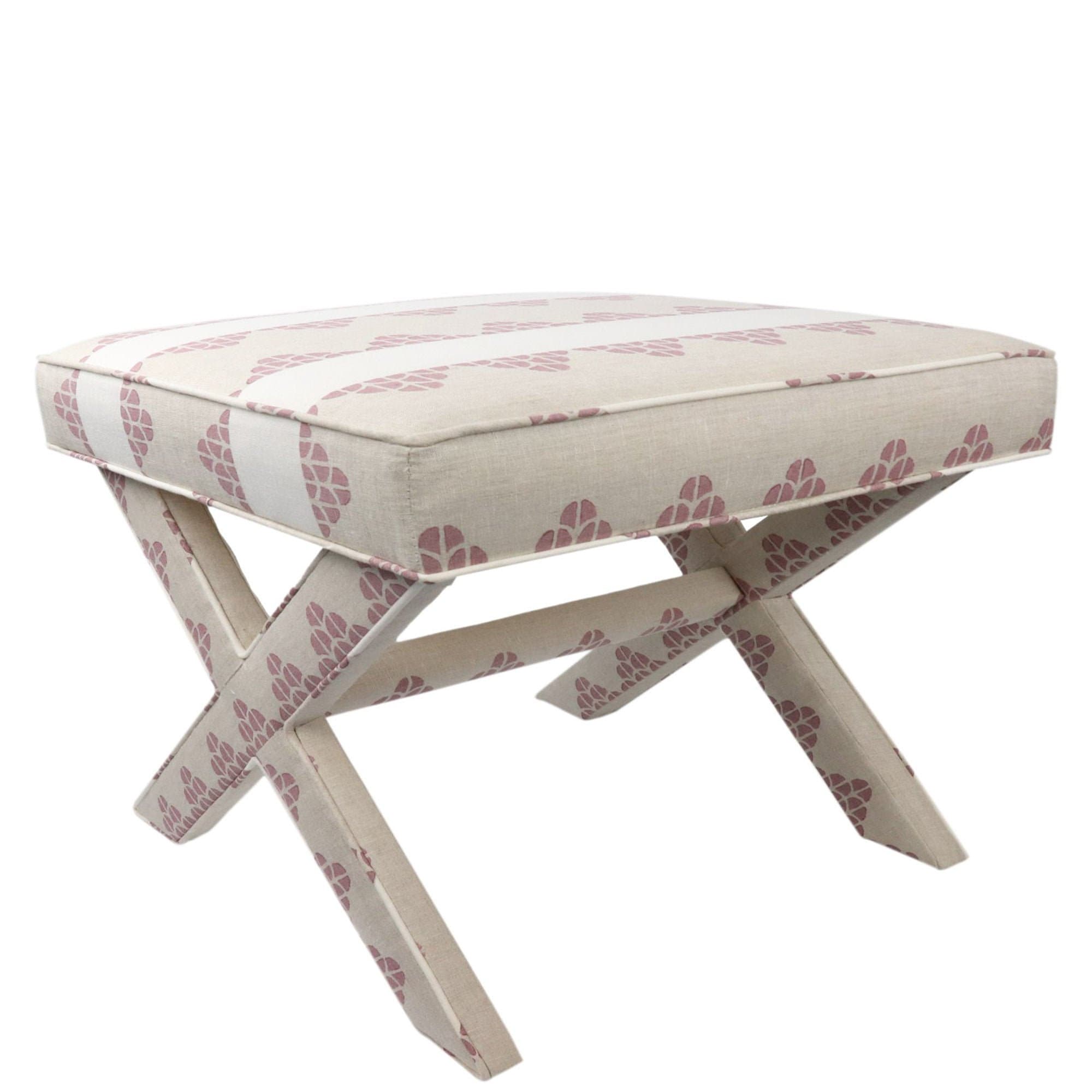 One CUSTOM Upholstered X-bench - Design YOUR Own - With ANY Fabric - Etsy