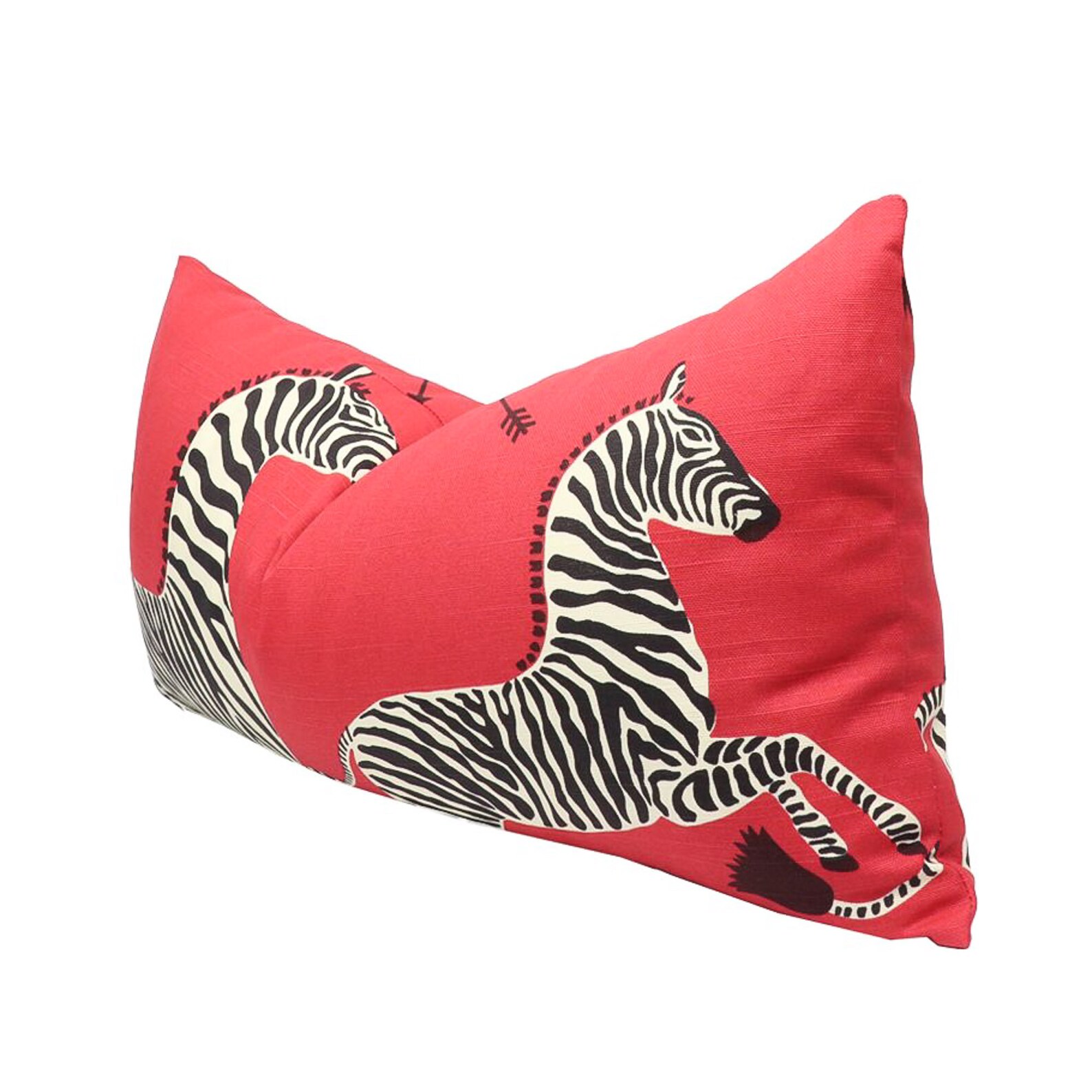Scalamandre Zebras Pillow Cover in Masai Red SC 0001 16496M // - Etsy
