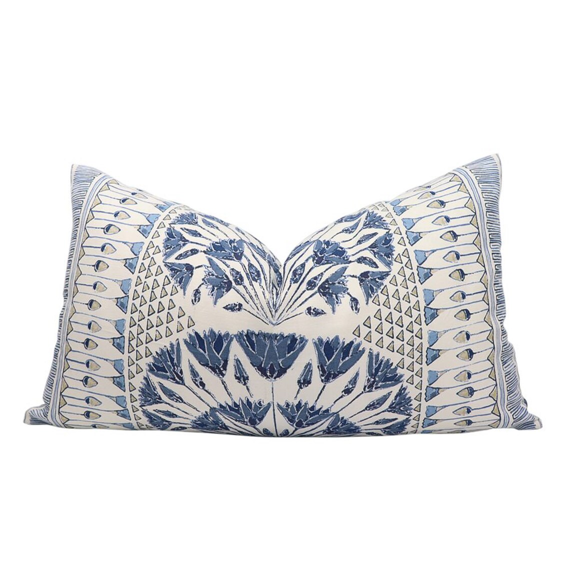Anna French Cairo Pillow Cover in Blue and White AF9624 // Designer ...