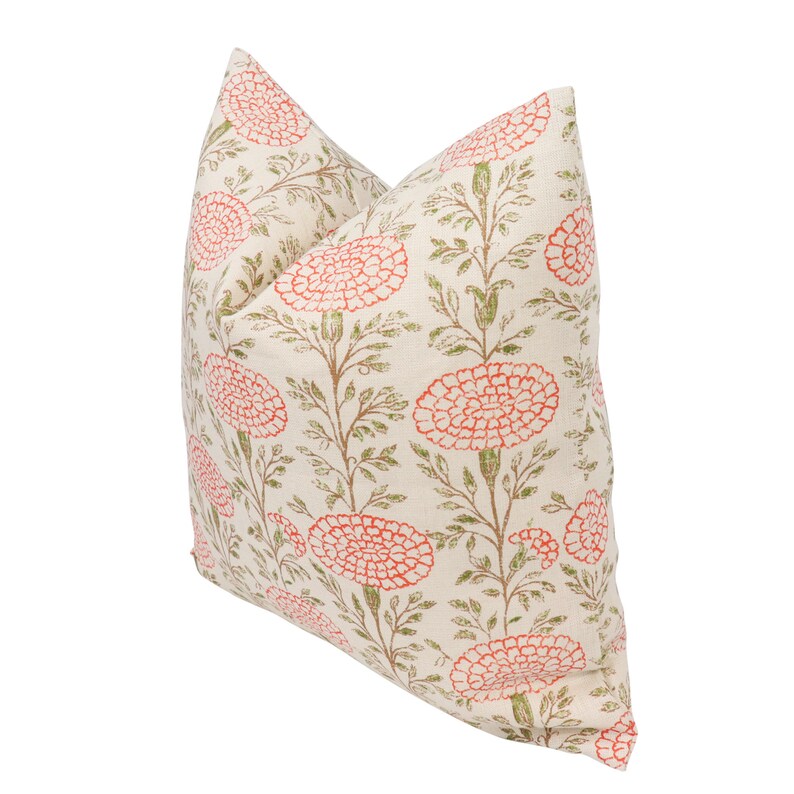Lisa Fine Samode Pillow Cover in Tangerine SAM/54 - on Both Sides ...