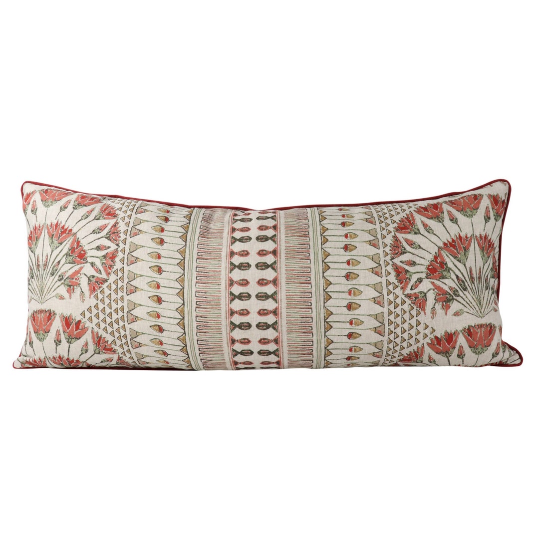 Anna French Cairo Pillow Cover in Coral AF9628 // Designer Pillow Cover ...