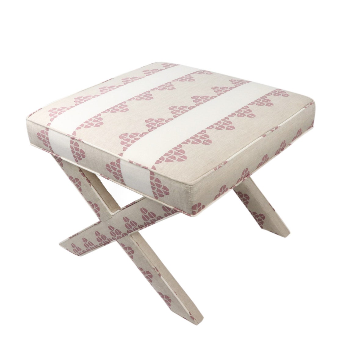 One CUSTOM Upholstered X-bench - Design YOUR Own - With ANY Fabric - Etsy